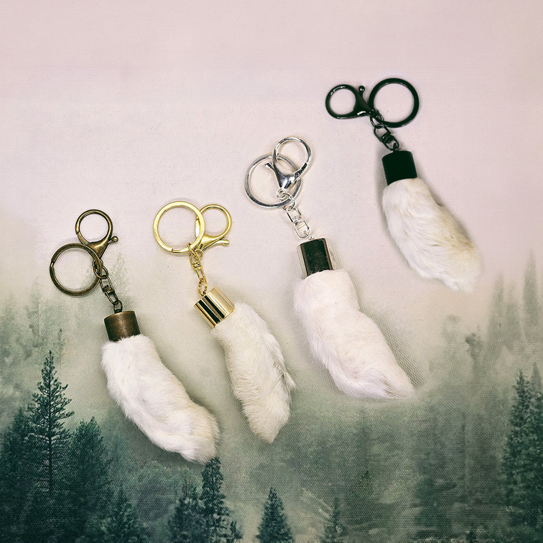 Lucky Rabbit's Foot Keychain