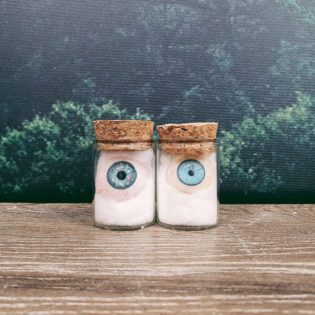 Vintage Prosthetic Eye in Glass Tube with Cork Stopper
